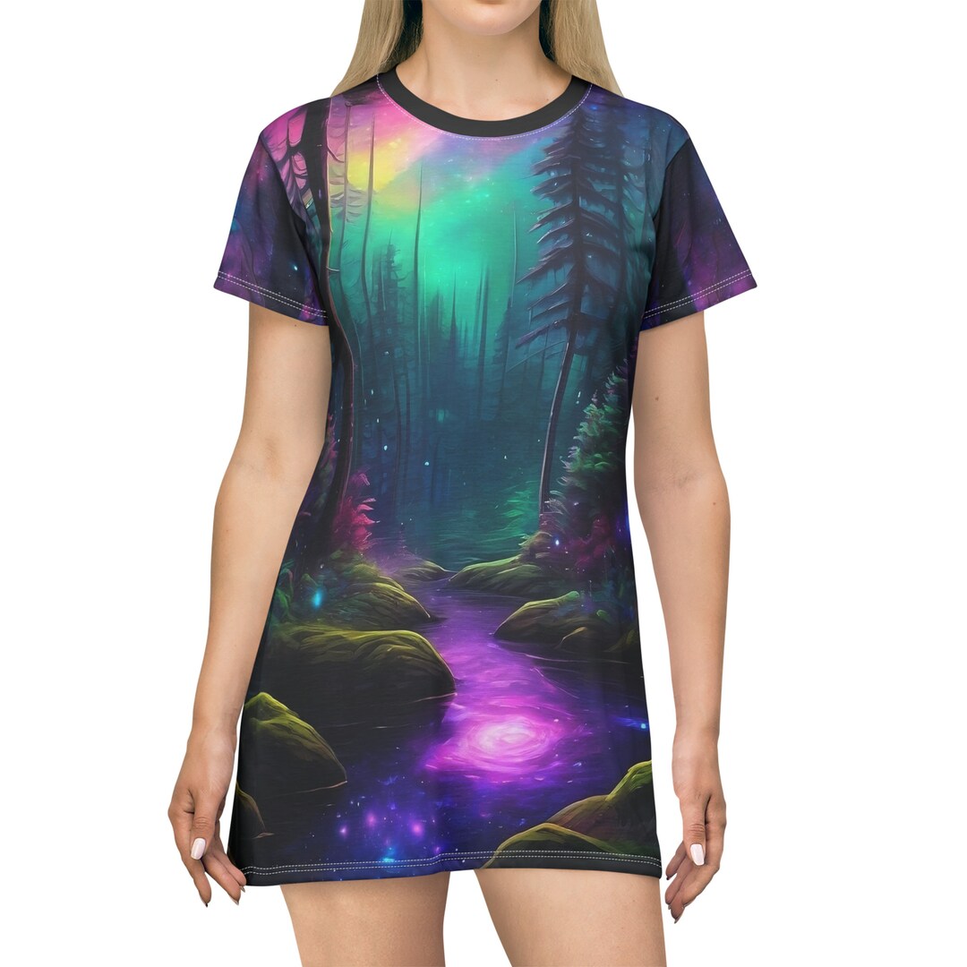 Enchanted Forest - EDM T-shirt Dress (AOP) - Etsy
