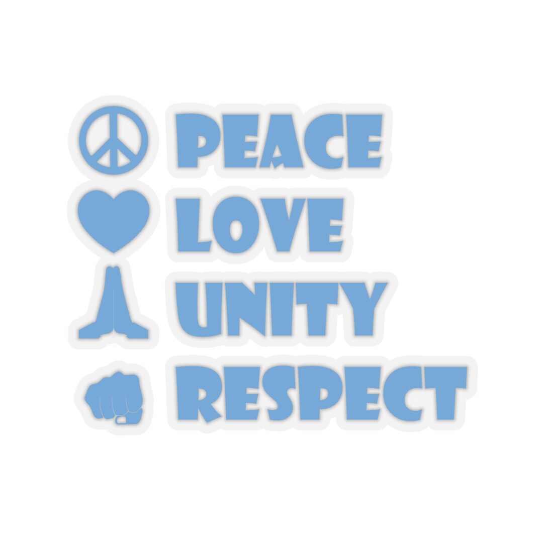 PLUR (peace Love Unity Respect) - Kiss-cut Stickers - Etsy