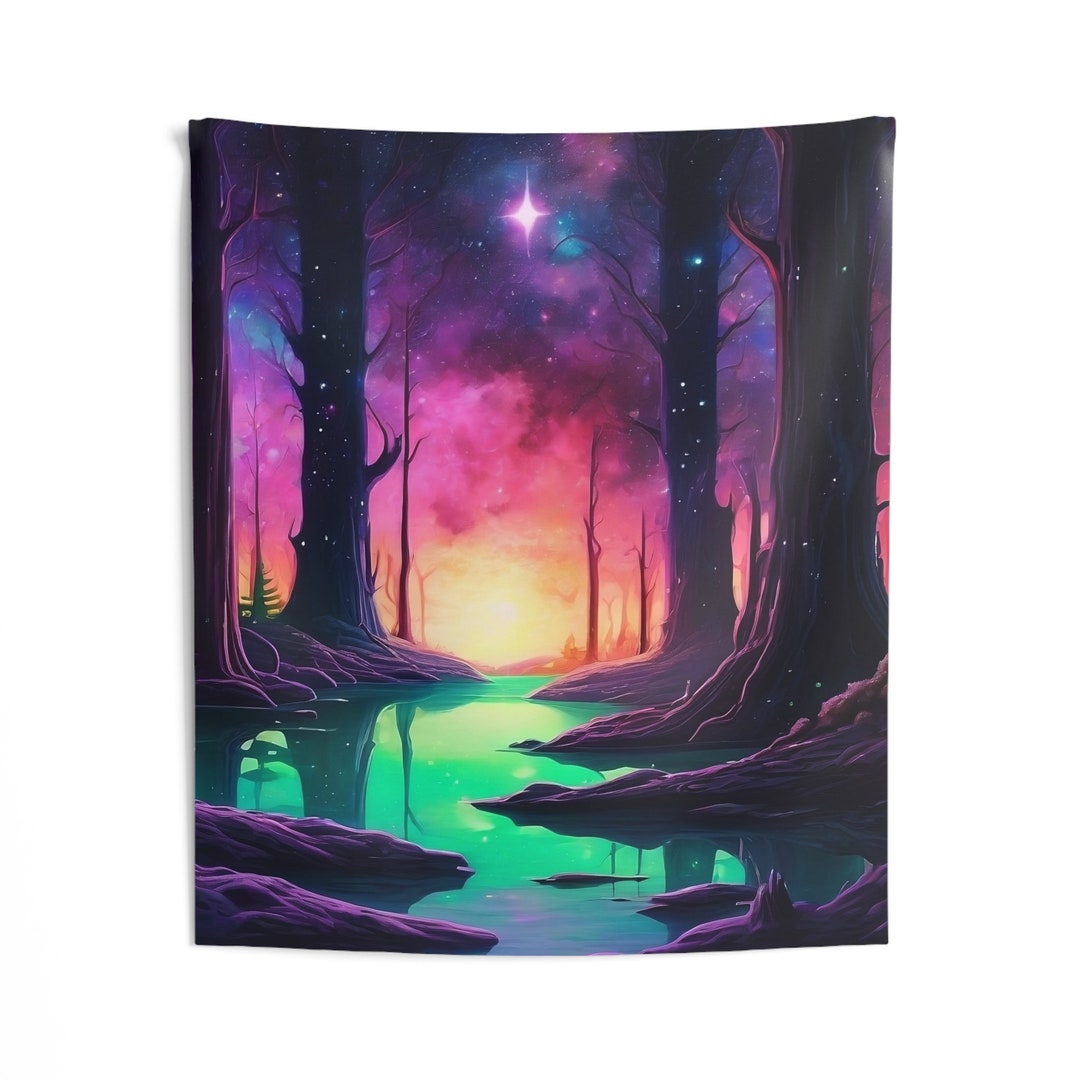 Magical Forest Vibes - EDM Festival Tapestries - Etsy