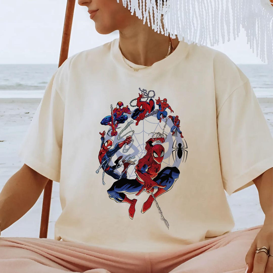 Marvel Spider Man Spidey Circle Evolution Shirt, Spiderman Birthday ...