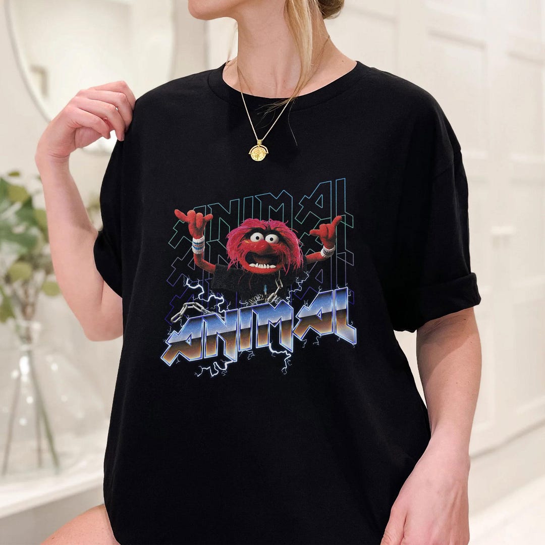 Disney Muppets Animal Vintage Rock Metal Poster Shirt, Disney the ...