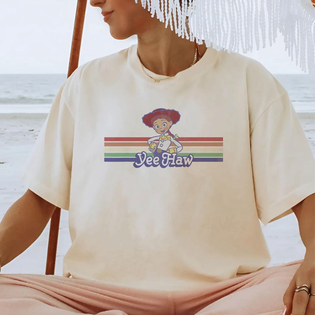 Toy Story Jessie Cowgirl Rainbow Stripe Yee Haw Shirt, Disneyworld Trip ...