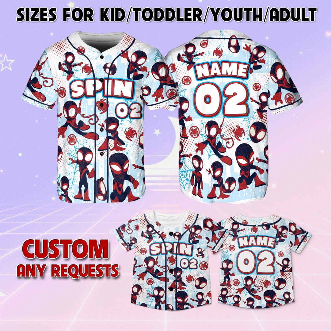 Spidey and His Amazing Friends Spin Baseball Jersey, Disney Spidey and ...