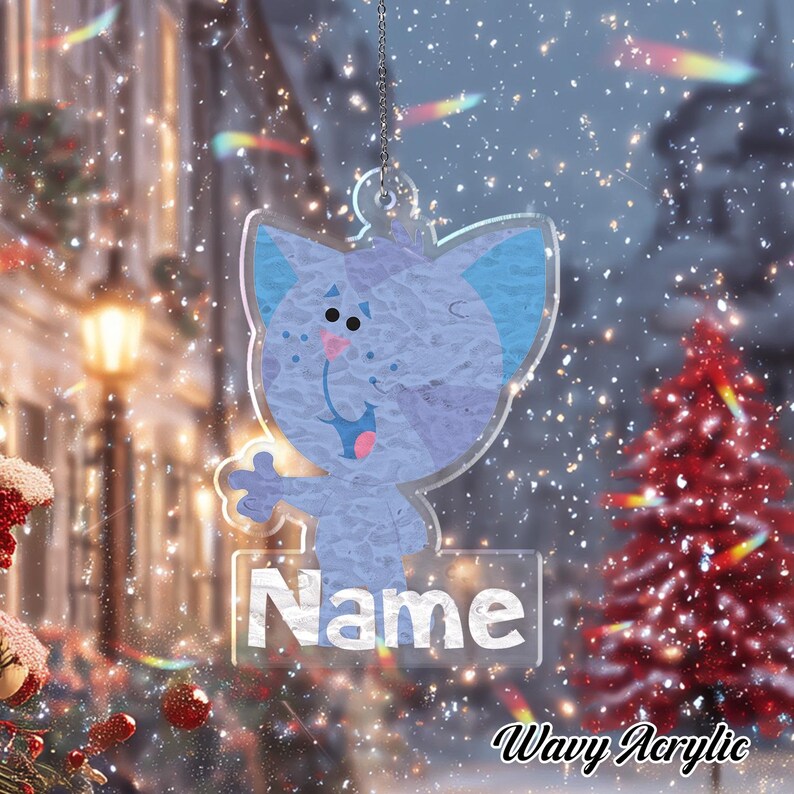 Blues Clues Periwinkle Acrylic Keepsake, Blue Cat Character Decor ...