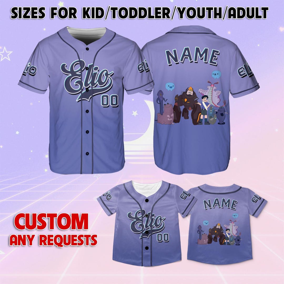 Disney Elio All Characters Jersey, Disney Elio 2025 Movie Jersey ...