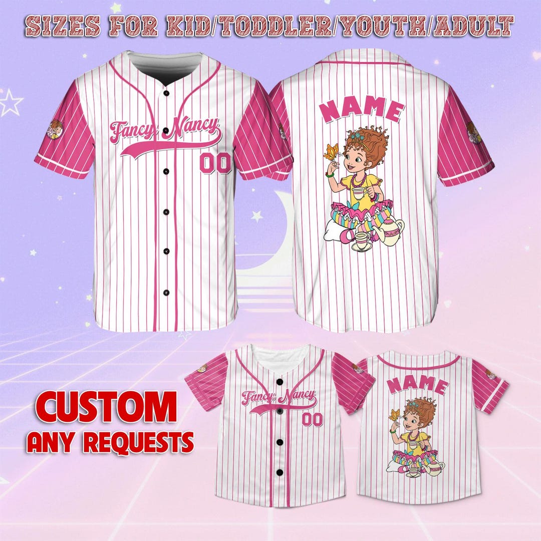 Disney Fancy Nancy Jersey, Disney Baseball Team Outfit, Fancy Nancy ...