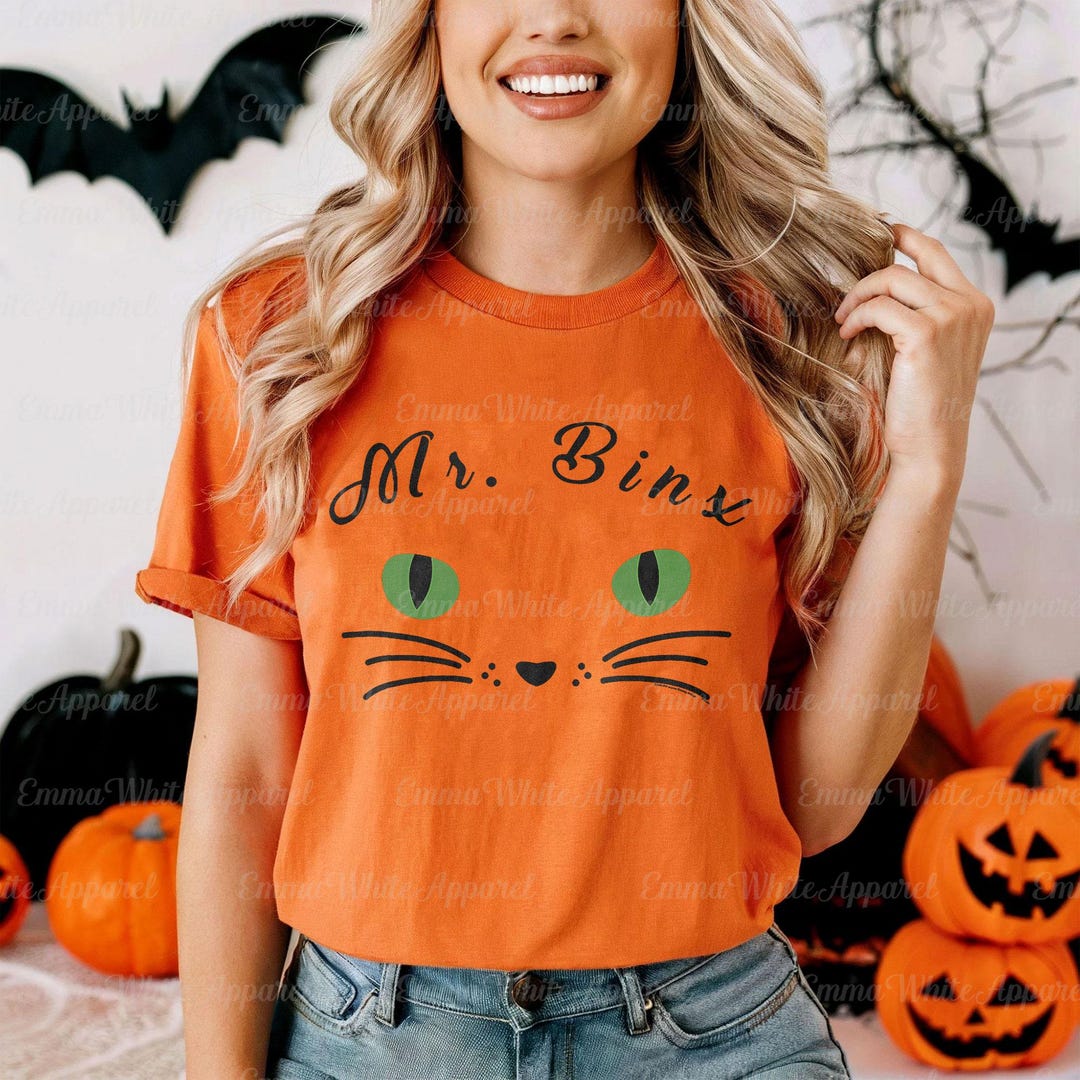 Hocus Pocus Mister Binx Cat Face Shirt, Disney Halloween Hocus Pocus ...