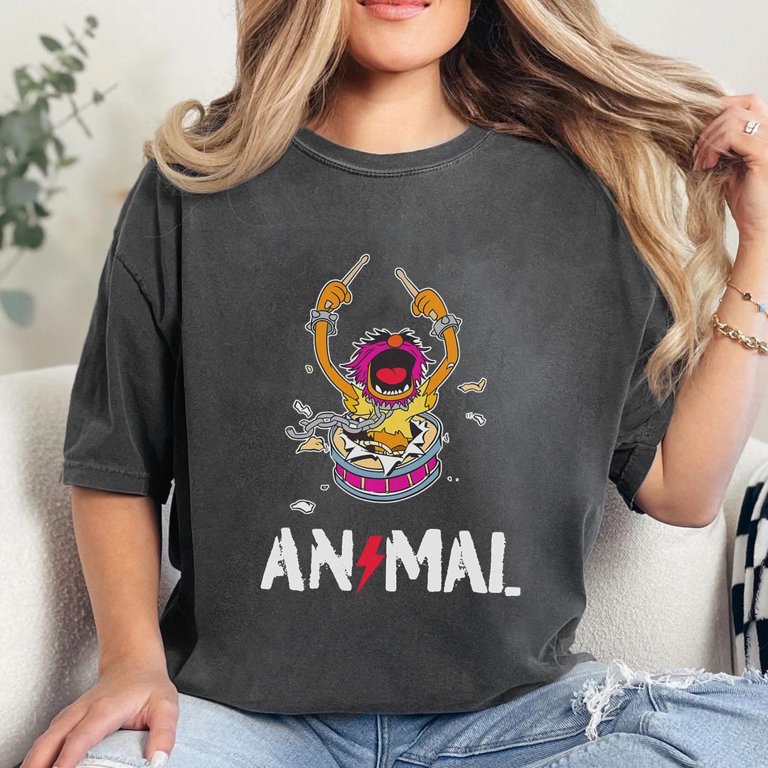 Disney Muppets Animal Rock and Roll Drums Graffiti Logo Shirt, Funny ...