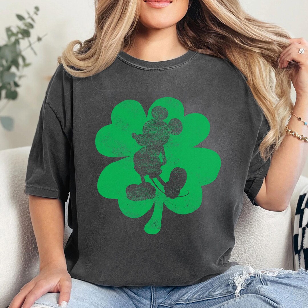 Camiseta Disney Mickey Mouse Shamrock St. Patrick's, Camiseta Mickey e ...