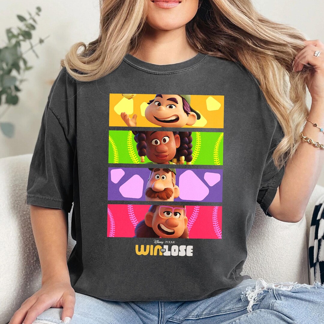 Disney Win or Lose Stacked Character Shirt, Win or Lose Movie Shirt ...