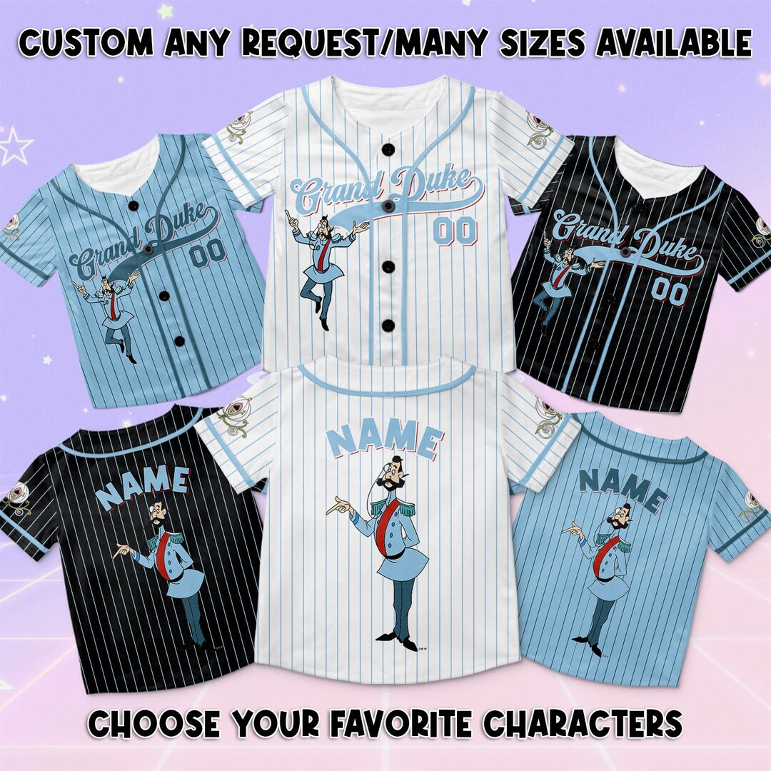 Disney Cinderella Grand Duke Jersey, Disney Grand Duke Baseball Jersey ...