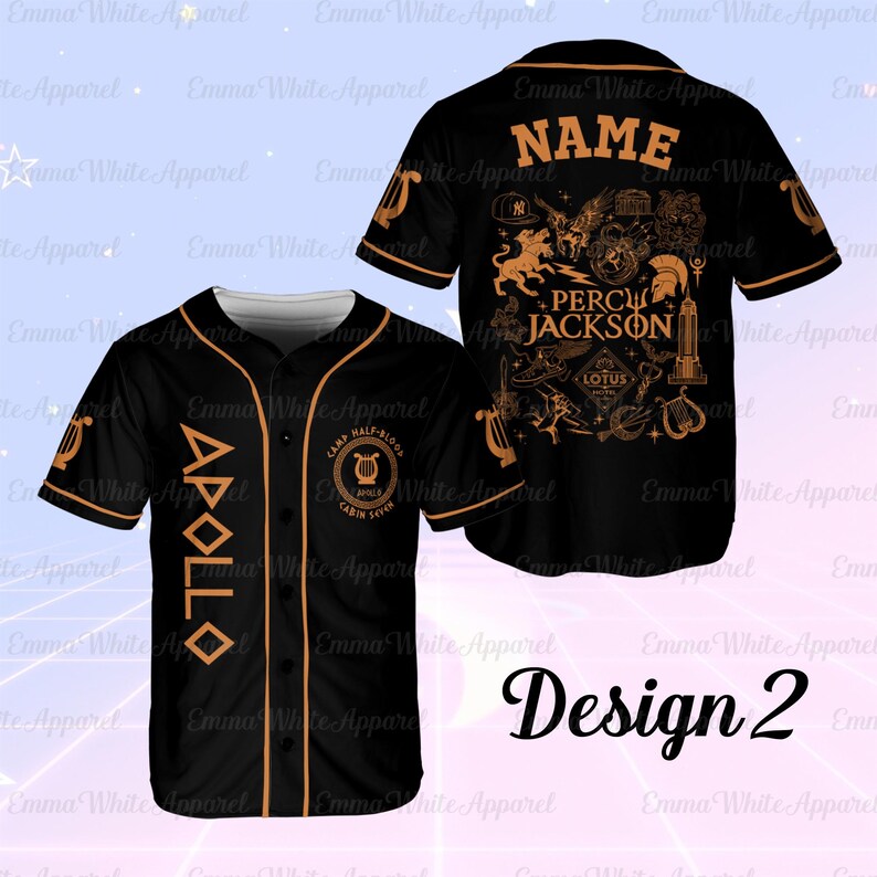 Percy Jackson & the Olympians Apollo God Baseball Jersey, Percy Jackson ...