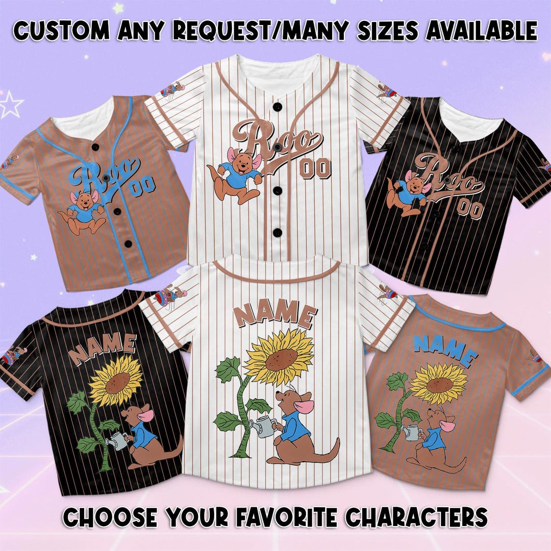 Disney Winnie the Pooh Roo Jersey, Disney Roo Baseball Jersey, Disney ...