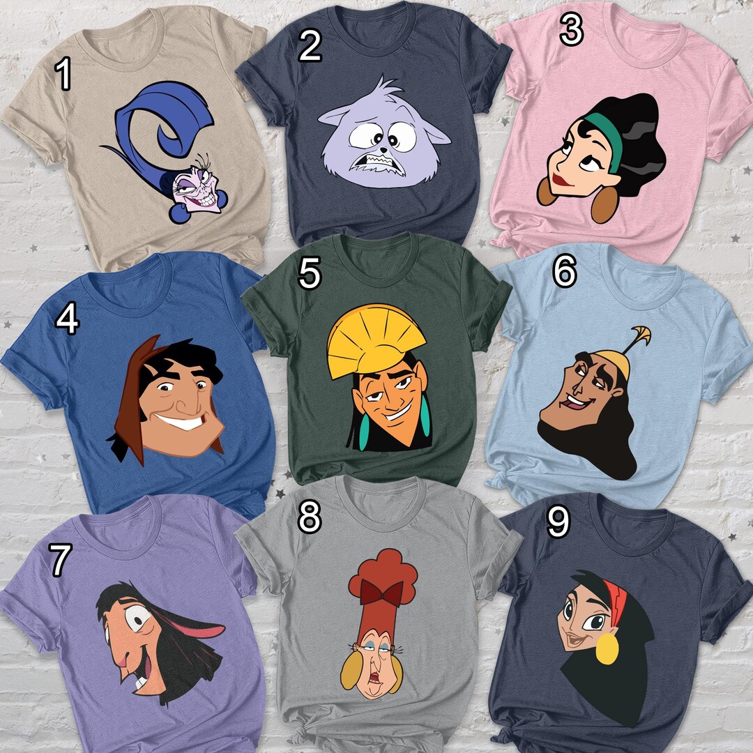 The Emperor's New Groove Friends Shirt, Disney Kuzco Yzma Kronk Pacha ...