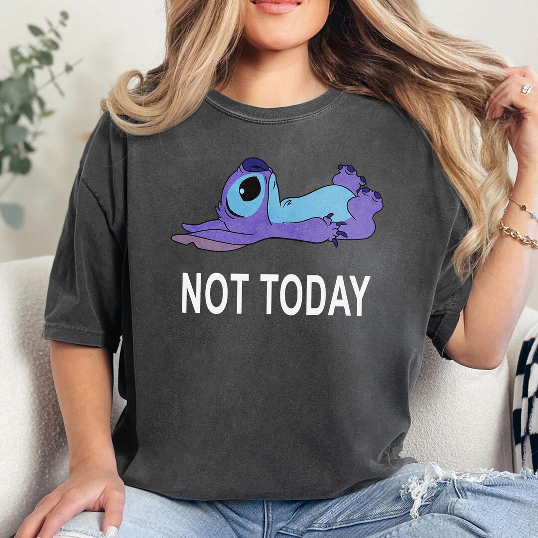 Disney Lilo and Stitch Not Today Stitch T-shirt, Stitch Ohana Family ...