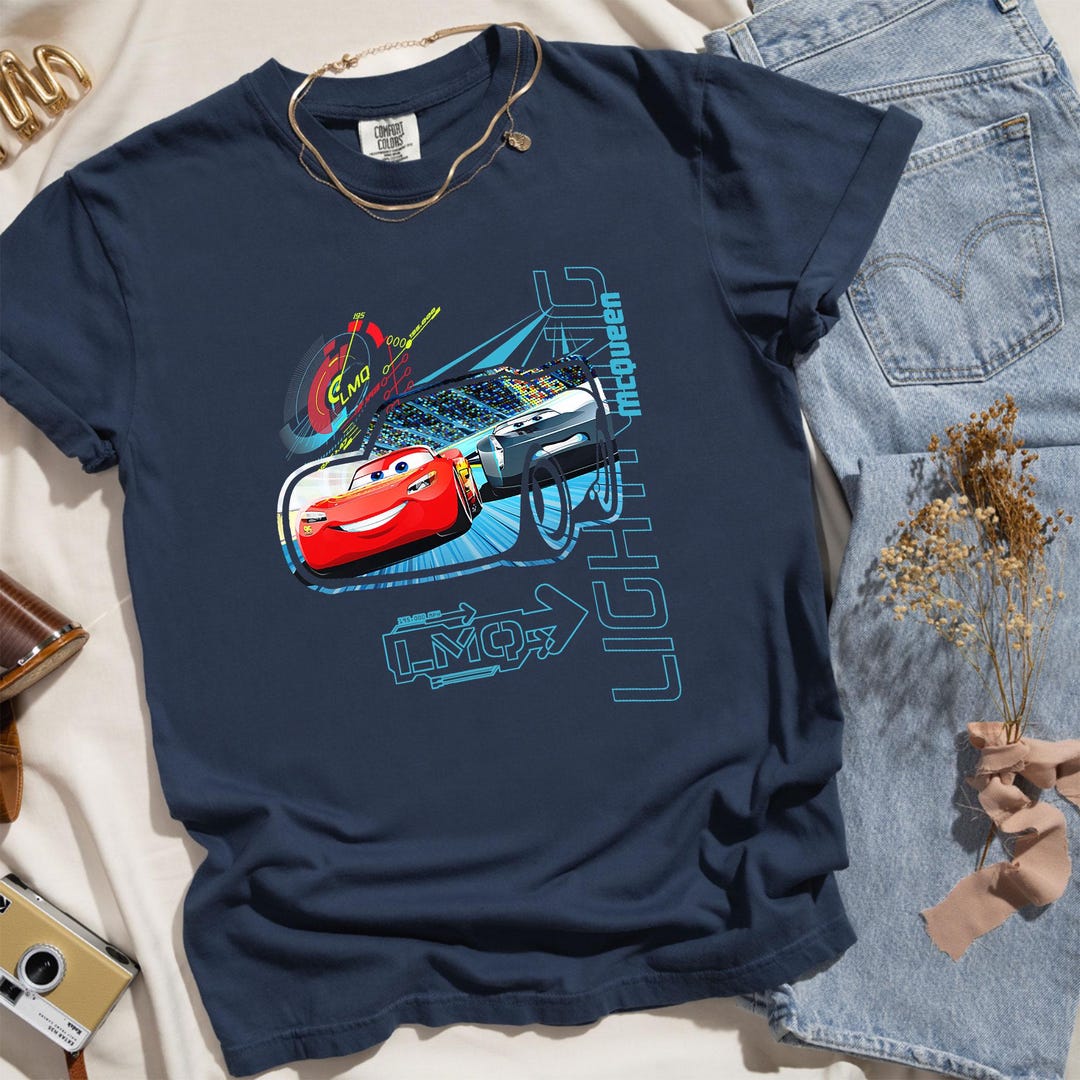 Disney Lightning Mcqueen Vs Jackson Storm Shirt, Pixars Racing Squad ...