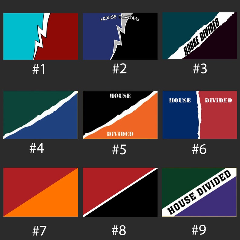 Custom House Divided Blanket, House Divided Football Blanket, House ...