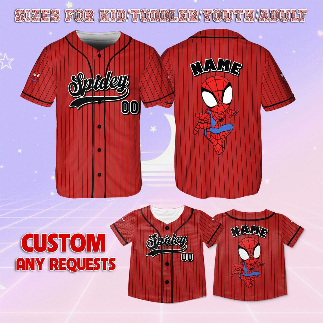 Spidey and His Amazing Friends Spidey Baseball Jersey, Disney Spidey ...
