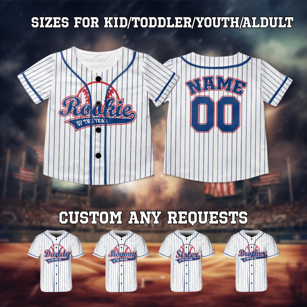 Personalized Rookie of the Year Baseball Jersey, Jersey Outfit for ...