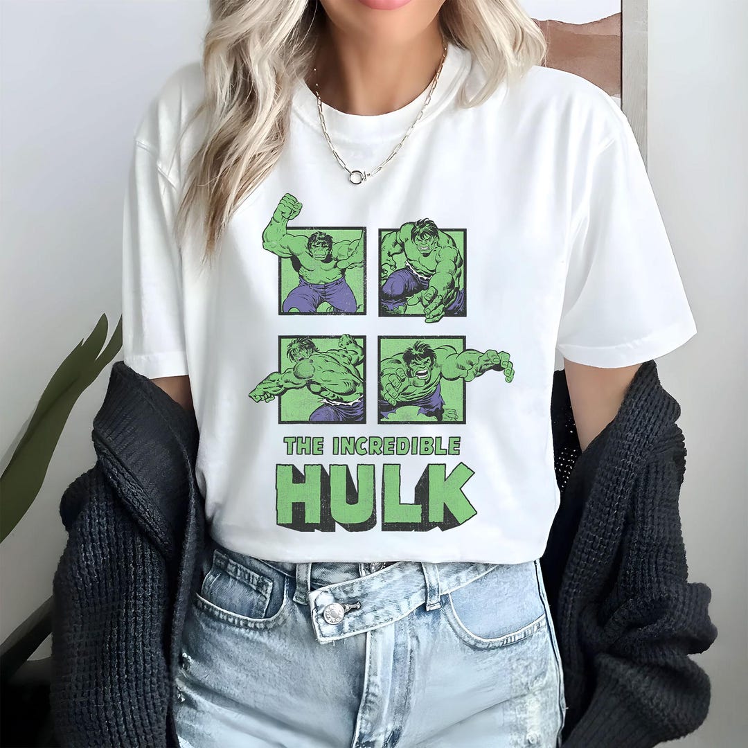 Marvel the Incredible Hulk Comic Panel Shirt, Retro Hulk Avengers Shirt ...