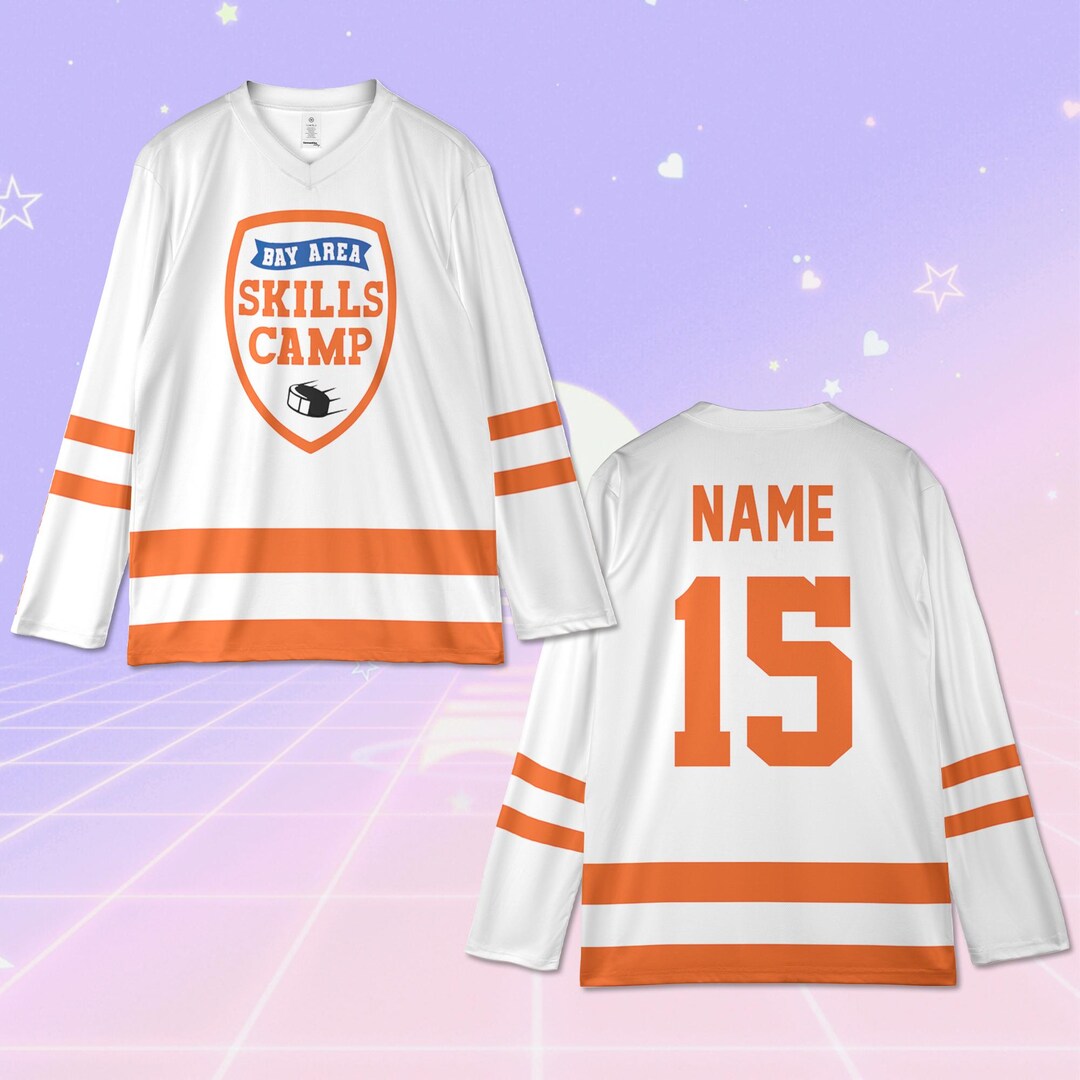 Inside Out 2 Riley Orange Hockey Jersey, Personalized Riley Hockey ...