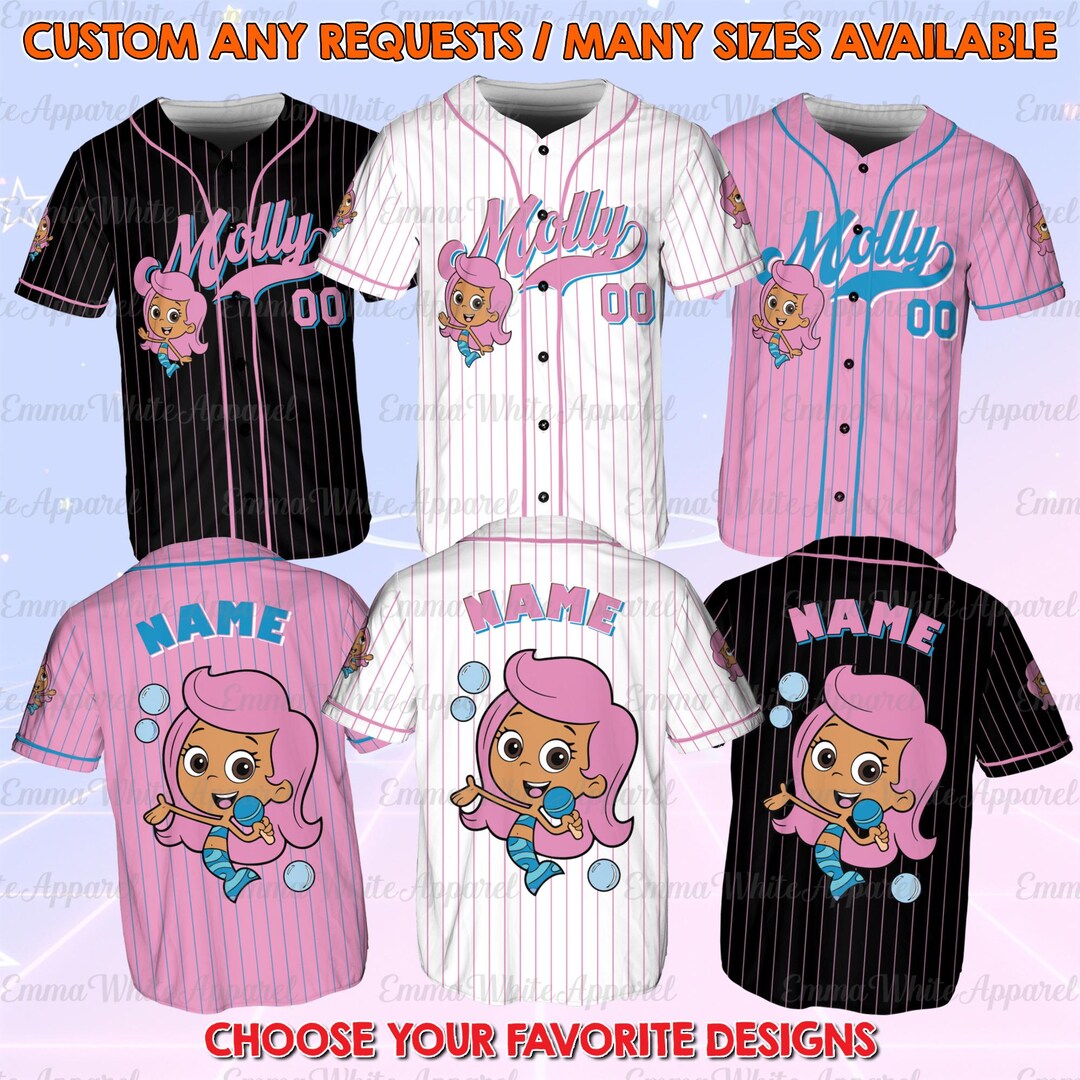 Bubble Guppies Molly Mermaid Baseball Jersey, Molly Bubble Guppies Fun ...