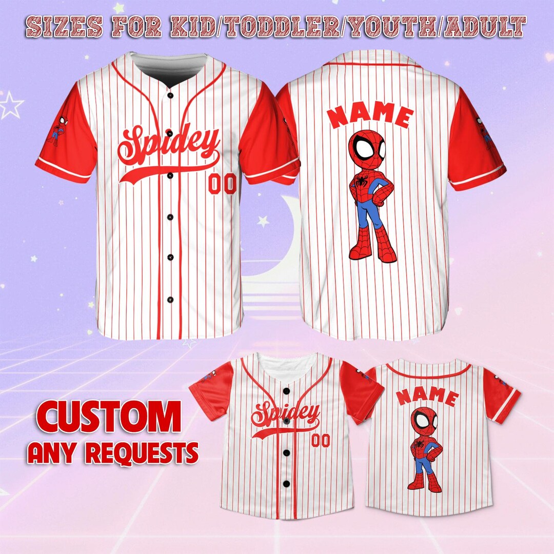 Disney Spidey Baseball Jersey, Spidey and His Amazing Friends Jersey ...