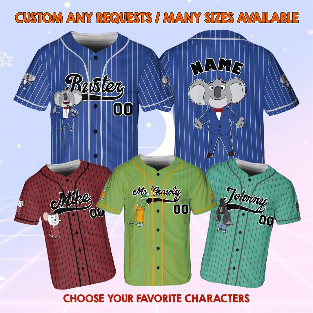 Disney Sing 2 Movie Jersey, Personalized Sing 2 Group Matching Shirt ...