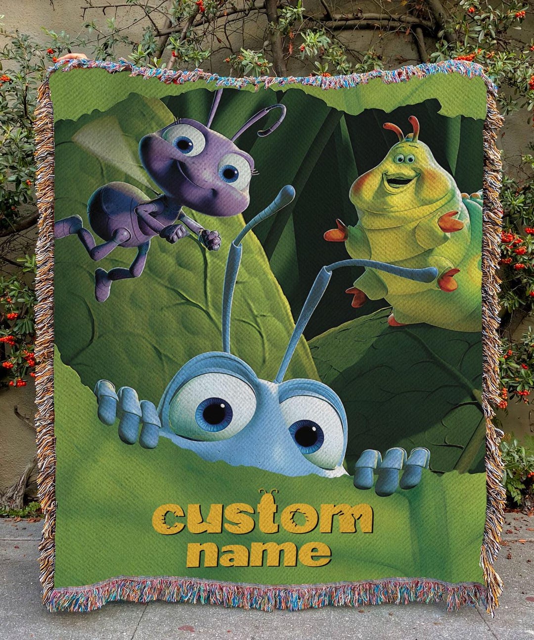 Custom A Bugs Life Flik Blanket, Disney Pixar Princess Atta Heimlich ...