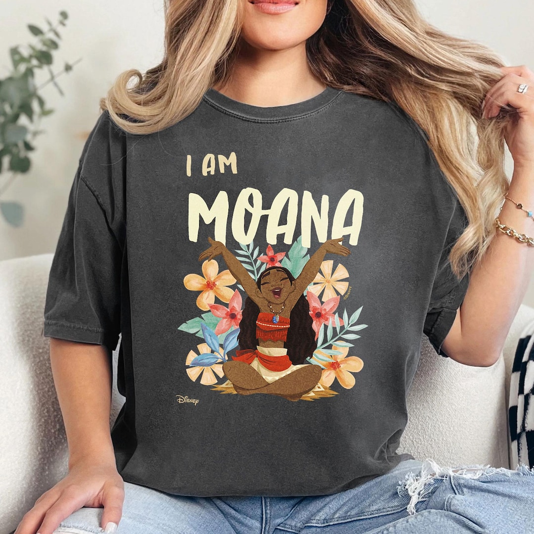 Moana I Am Moana T-shirt, Disney Moana Princess Shirt, Moana 2 ...