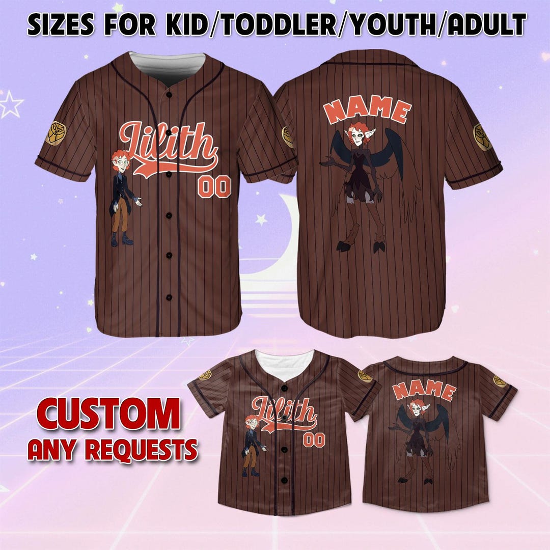 The Owl House Lilith Baseball Jersey, Lilith Clawthorne Birthday Jersey ...