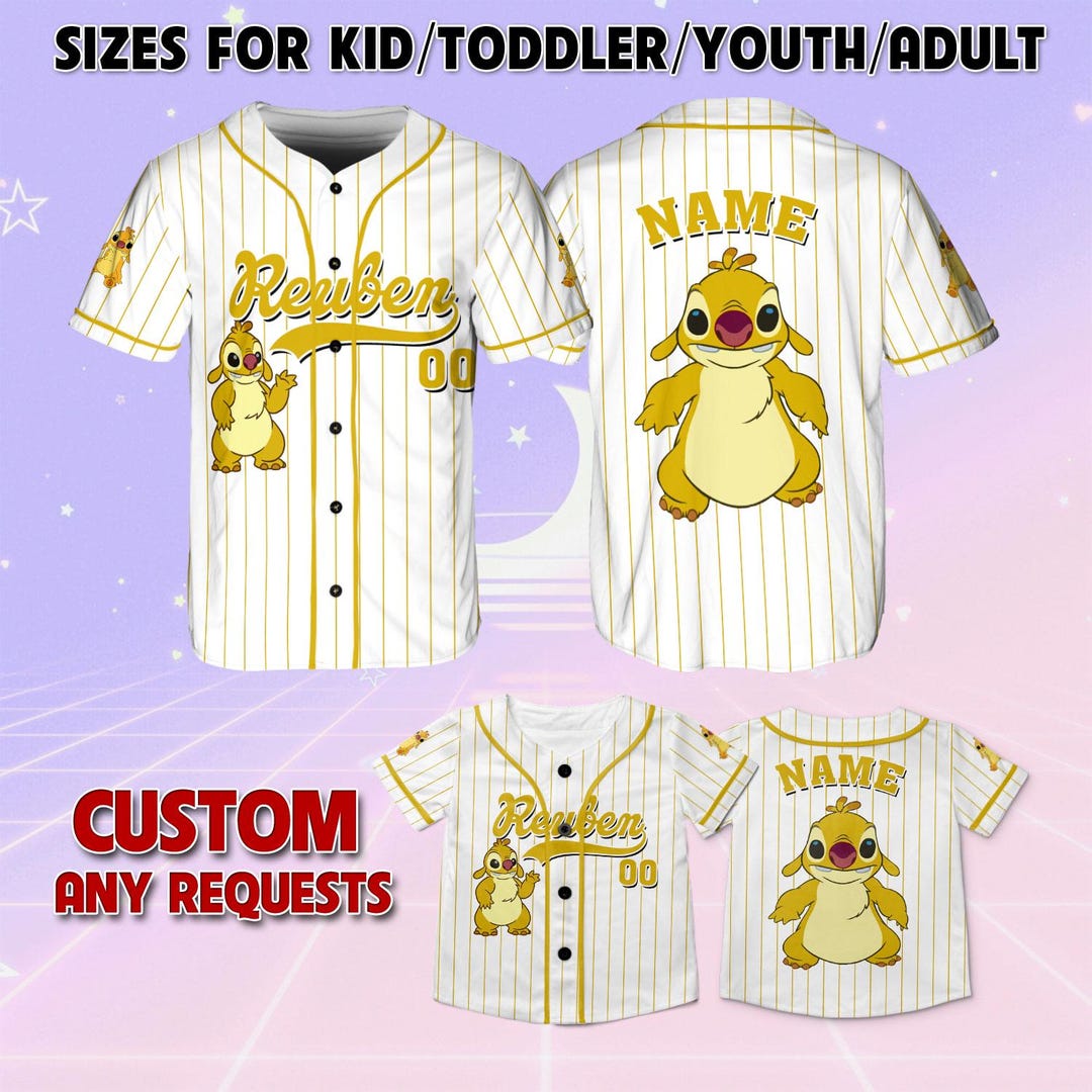 Maillot de baseball Reuben Lilo et Stitch, maillot de la série ...