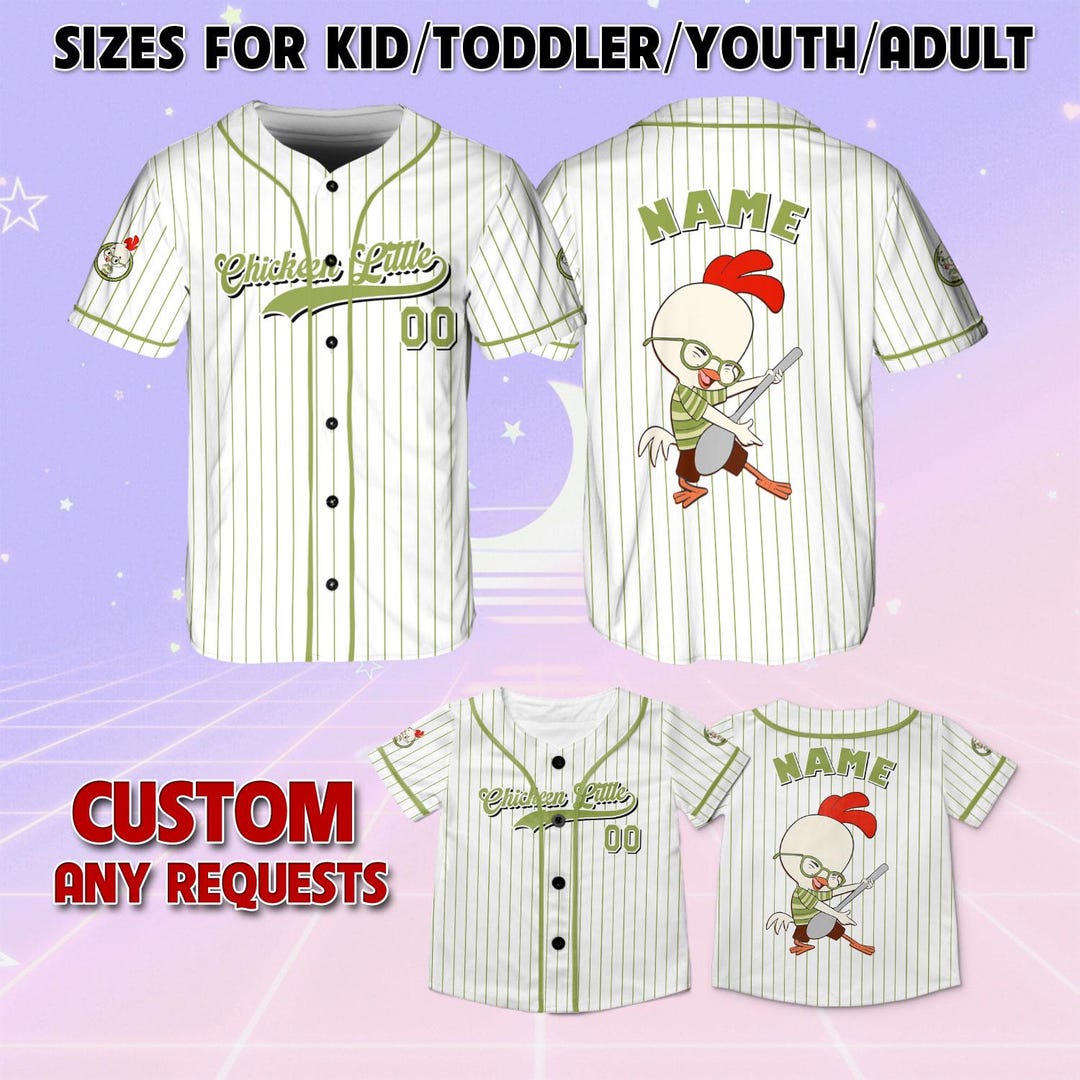 Disney Chicken Little Baseball Jersey, Disney Chicken Little Matching ...