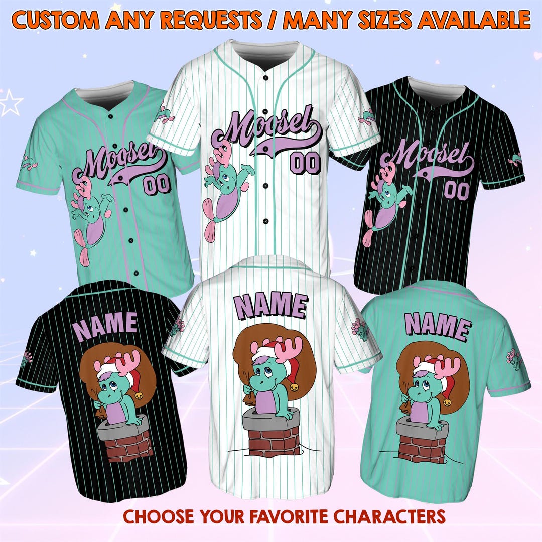 The Wuzzles Moosel Baseball Jersey, Disney Moosel Kids Birthday Jersey ...