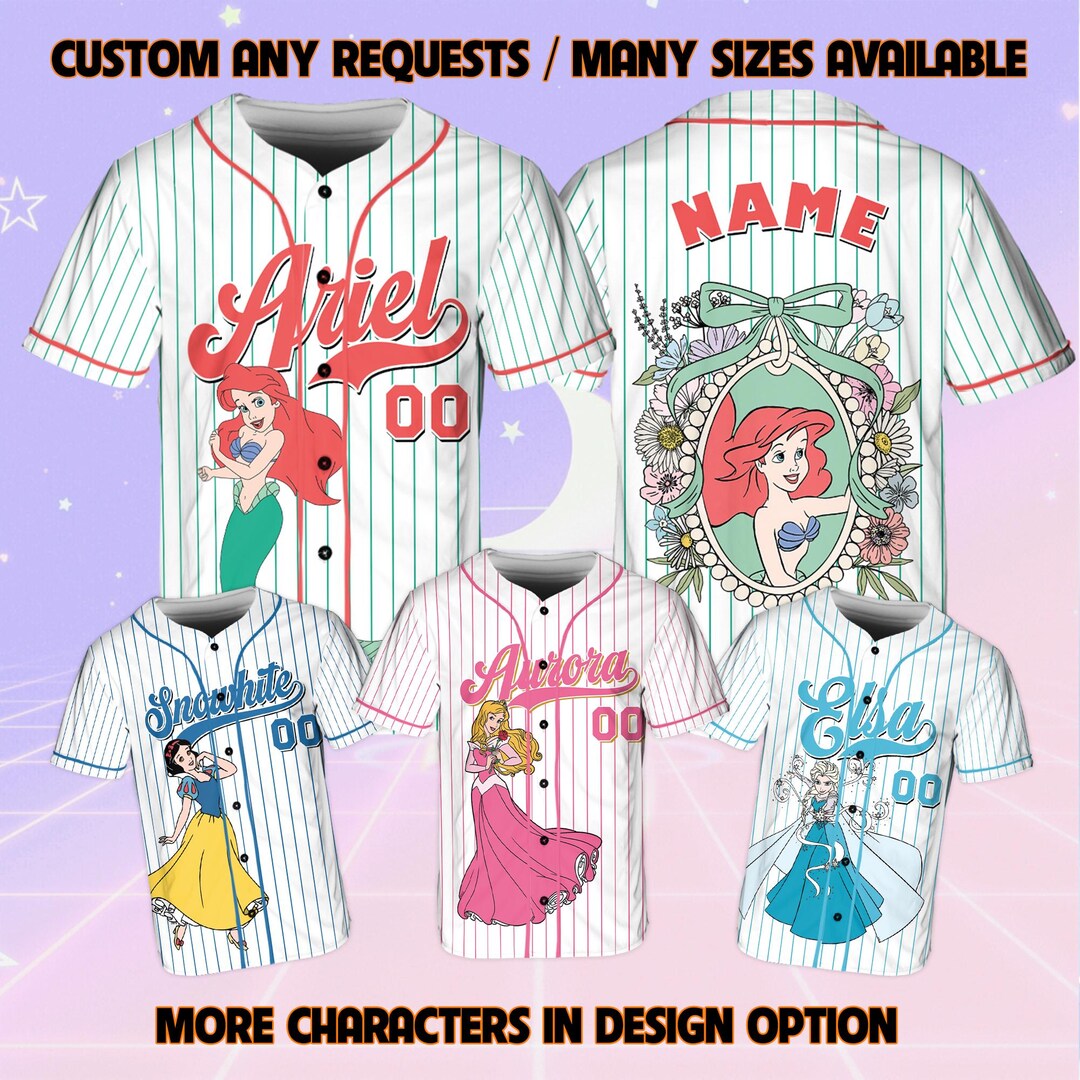 Disney Princess Coquette Jersey, Princess Castle Sketch Shirt, Magical ...