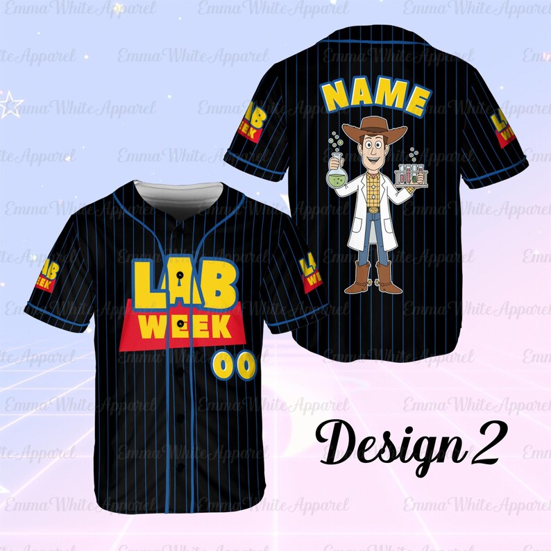 Lab Week 2026 Toy Story Baseball Jersey, Buzz Woody Jessie Bo Peep ...
