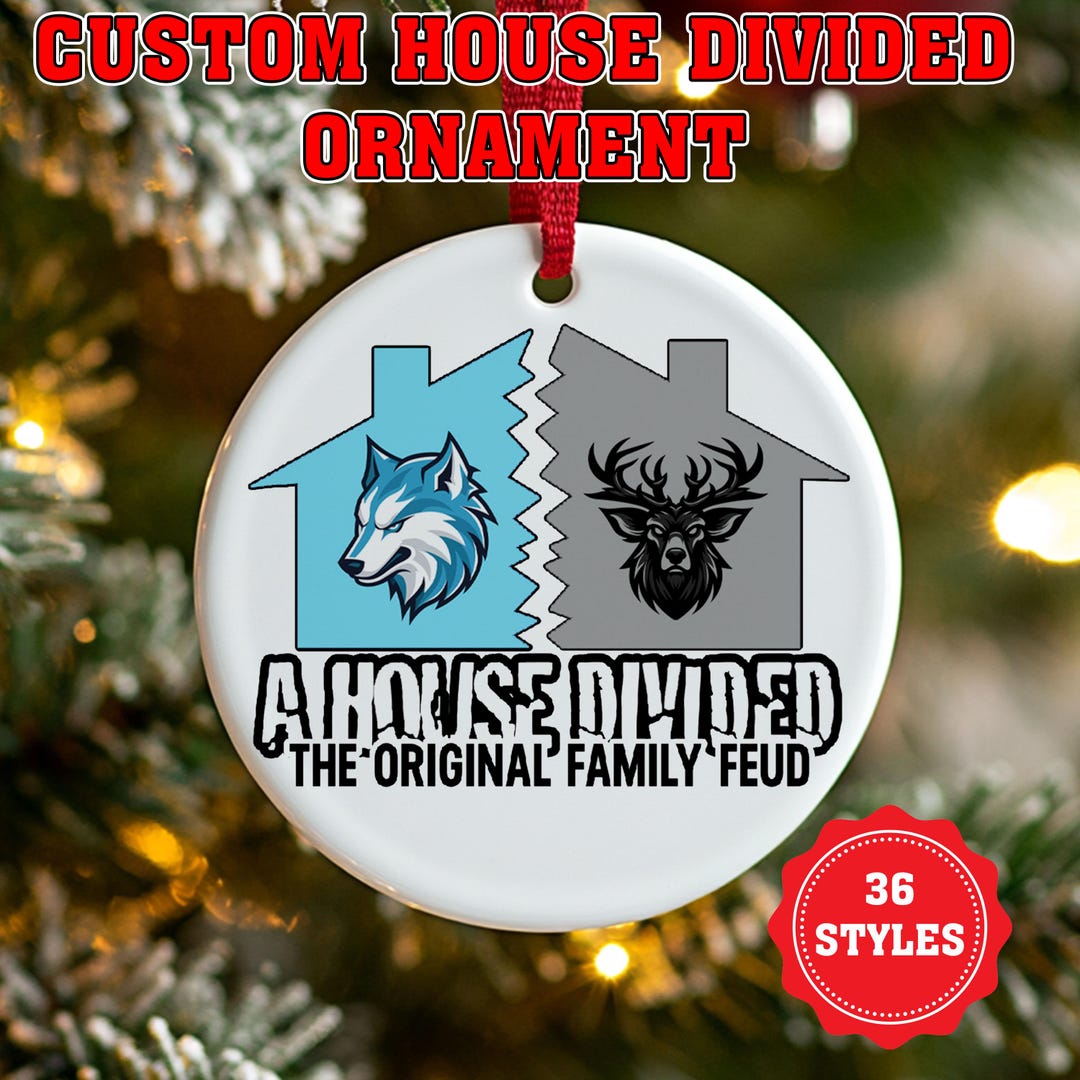 Make Your Own Custom House Divided Ornament for Any Team, School Sports ...