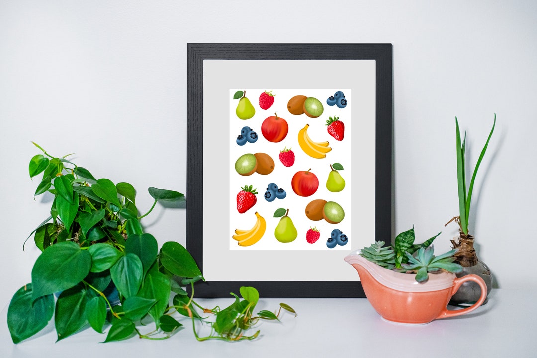 Large Fruit Collage | Kitchen Art | Digital Print - Etsy