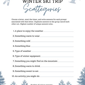 3 Winter Ski Trip Themed Party Games | Canva Templates | Family Games ...