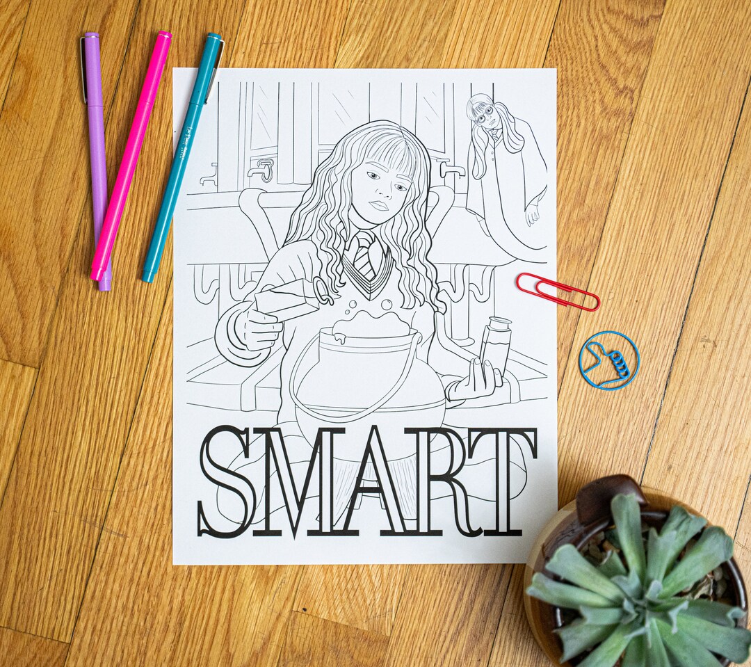 Girl Power Coloring Pages | Digital Prints | Set of 4 (print at Home ...