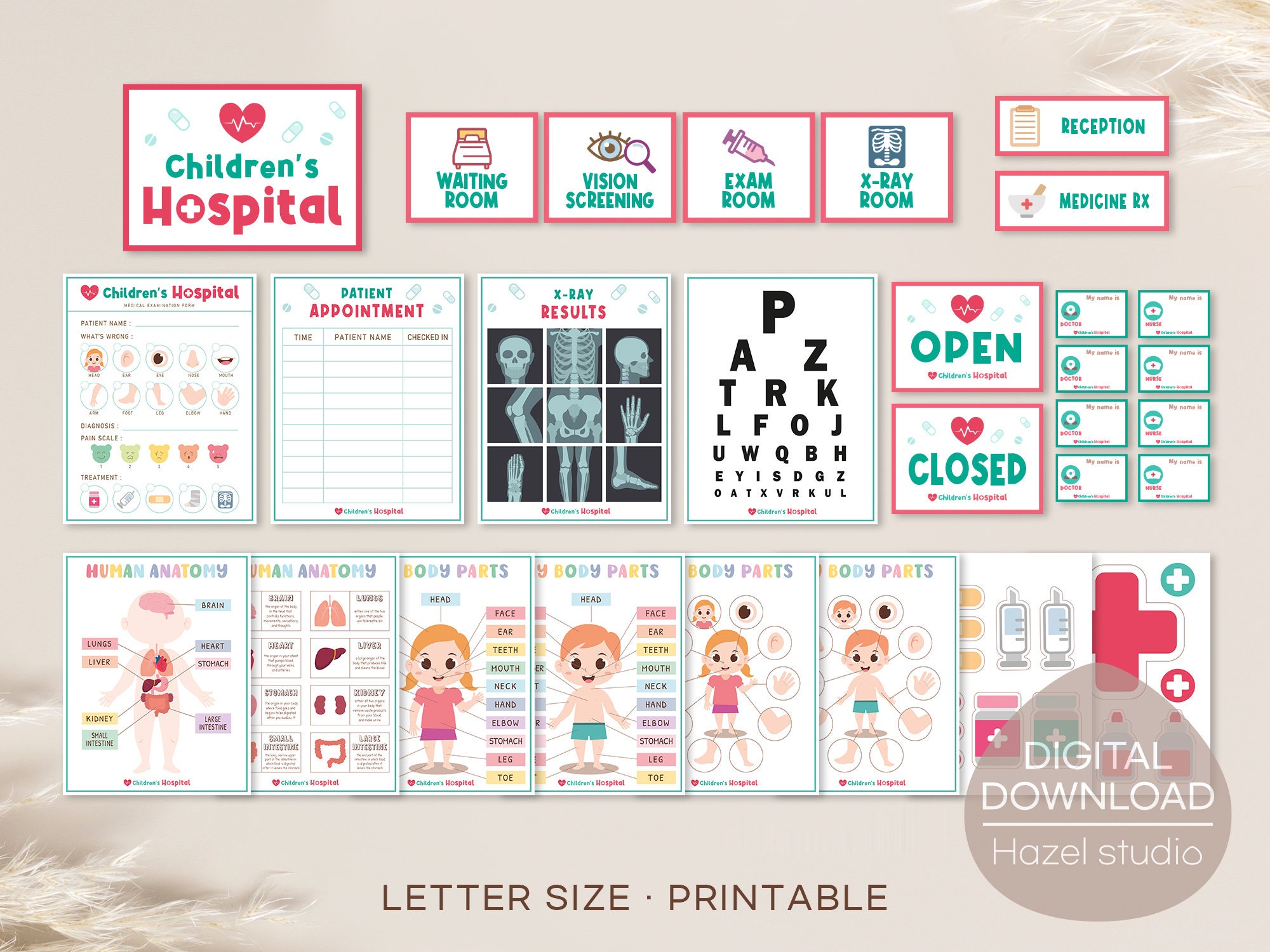 Pretend Play Doctor Set Hospital Pretend Play Doctor's - Etsy