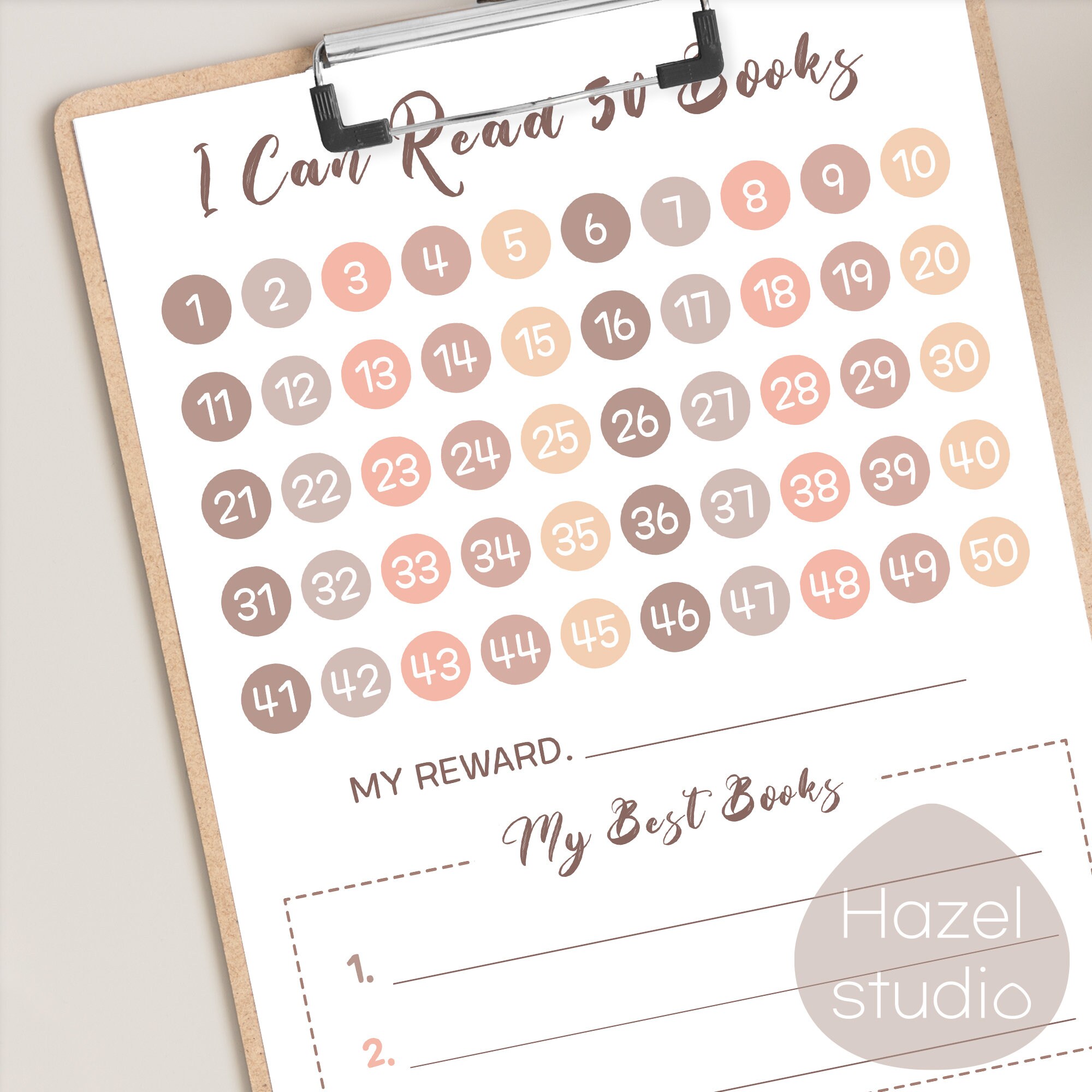 Boho Reading Log Book Tracker for Kids Reading Challenge - Etsy