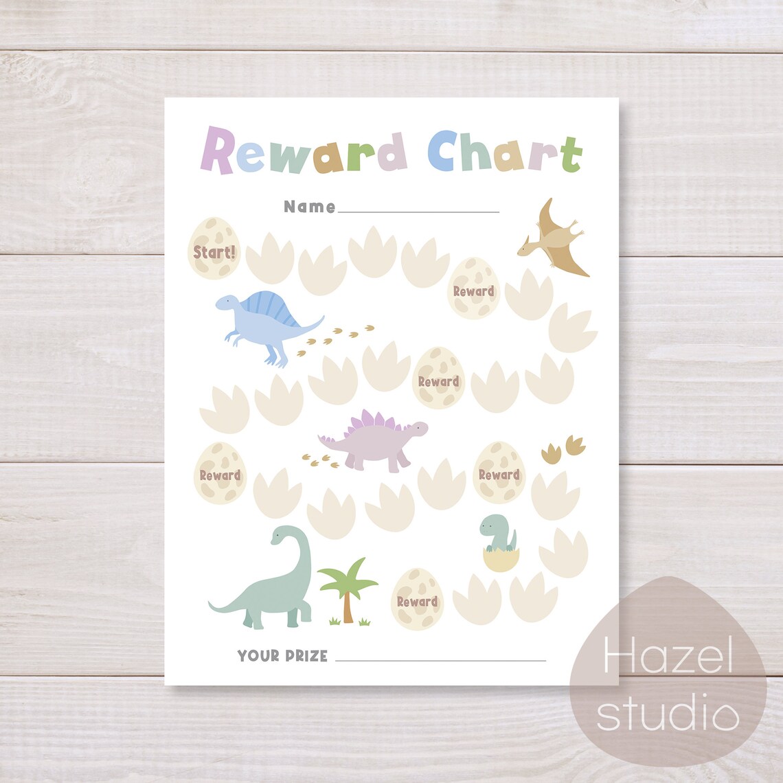 Dinosaur Reward Chart Boy Behavior Chart Chore Chart - Etsy