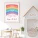 Days of the Week Poster Rainbow Print Montessori Homeschool - Etsy