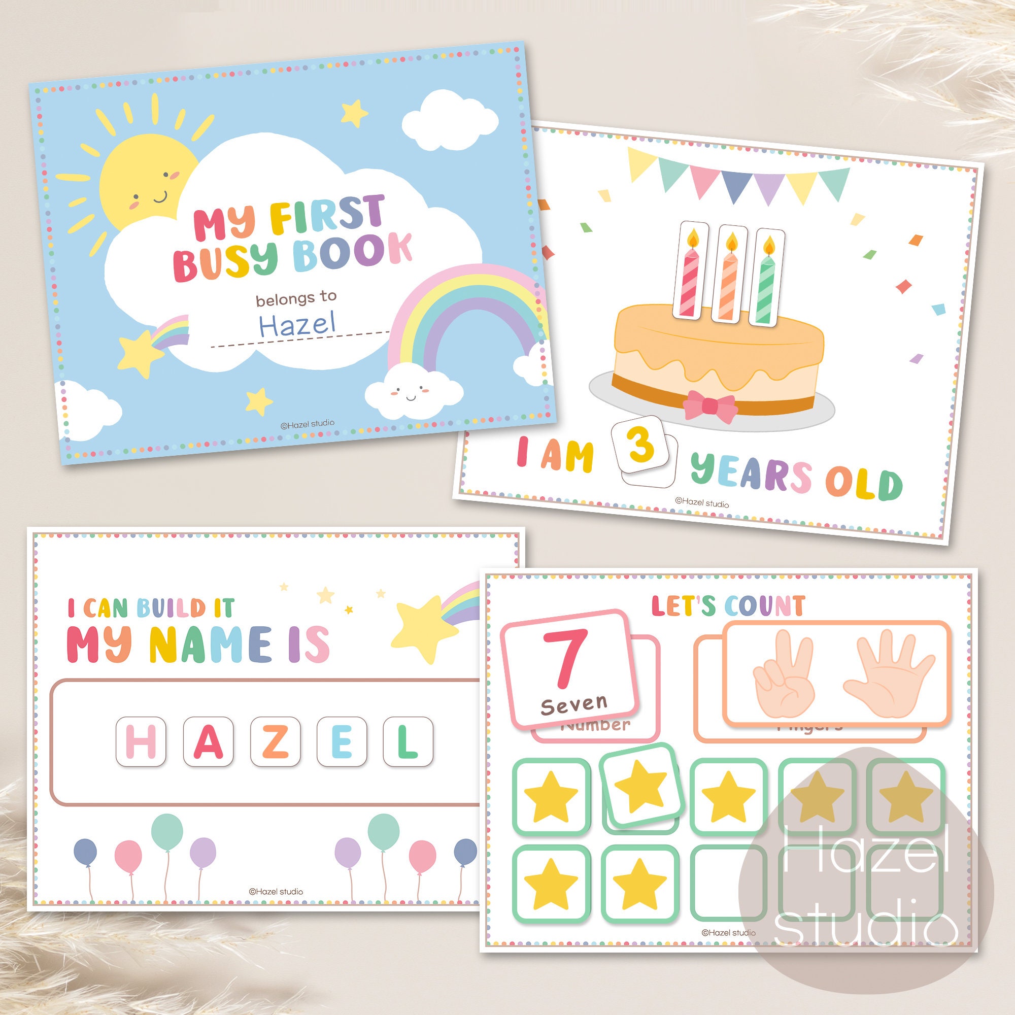 My First Busy Book Toddler Busy Book Preschool Workbook Pre - Etsy UK