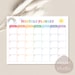 Kids Monthly Planner, Rainbow Daily Planner, Homeschool Planner, Kids ...