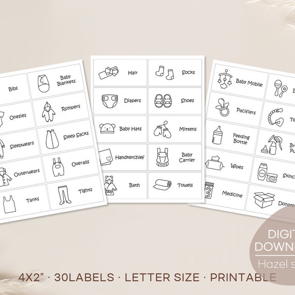 Nursery Labels - Etsy