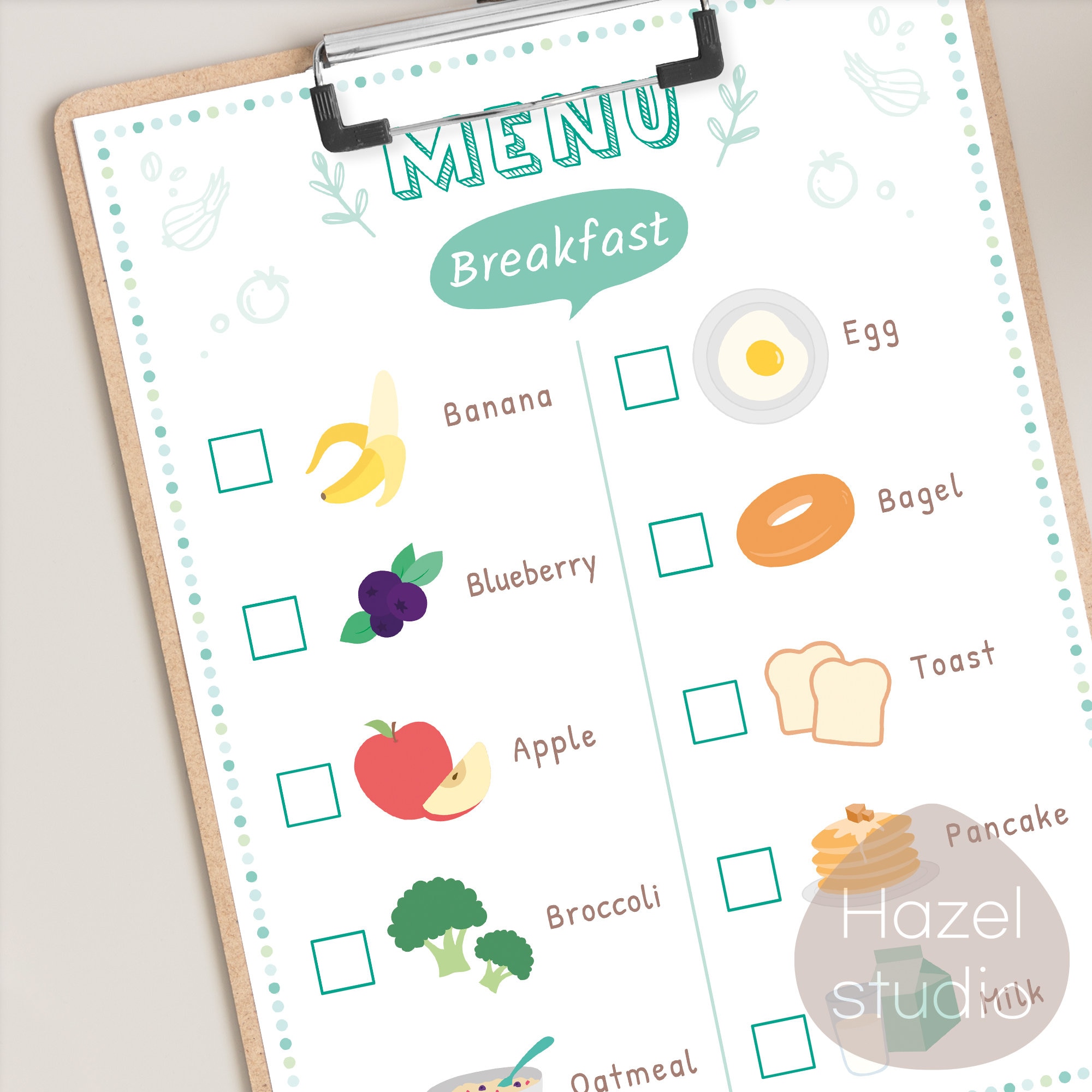 Pretend Play Restaurant Menu Kids Kitchen Play Menus - Etsy