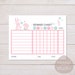 Bunny Reward Chart, Rabbit Sticker Behavior Chart, Weekly Kids Chore ...