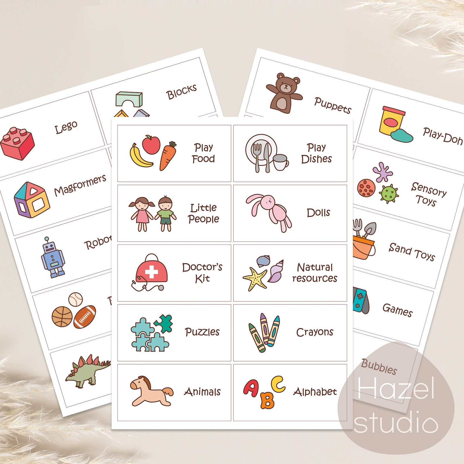 Kids Toy Room Storage Labels Organization 30 Labels Kids - Etsy